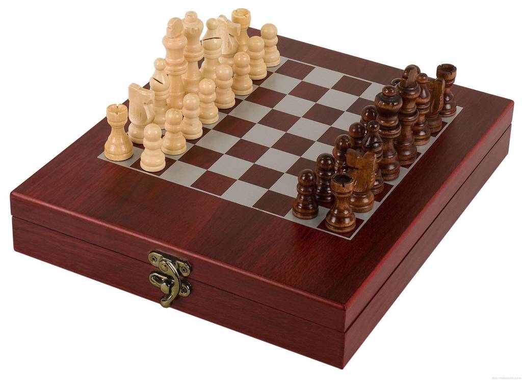 Rosewood Finish Chess Set - Martin Awards