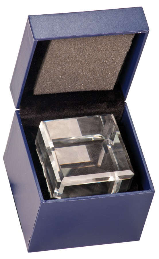 Crystal Award Cube - Martin Awards