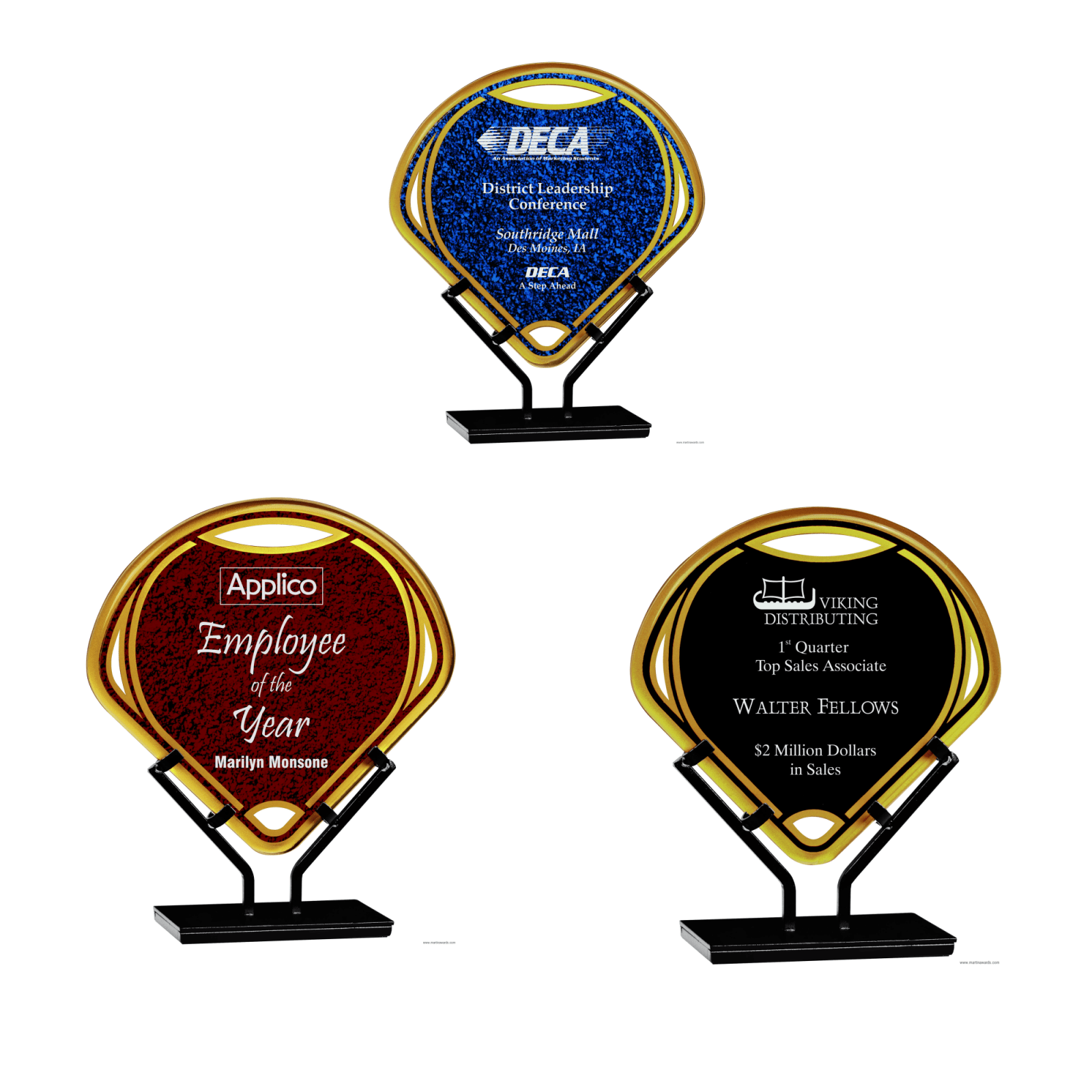 Fan-shaped Infinity Acrylics - Martin Awards