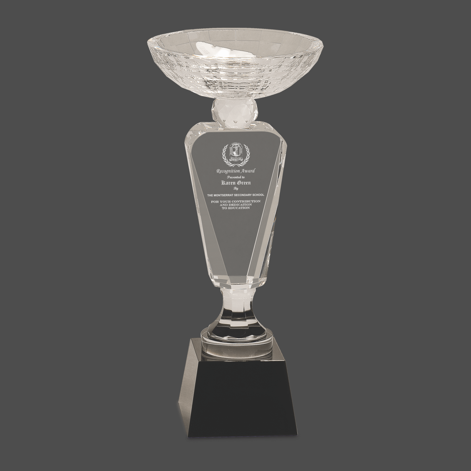 Victory Trophy Crystal Cup - Martin Awards