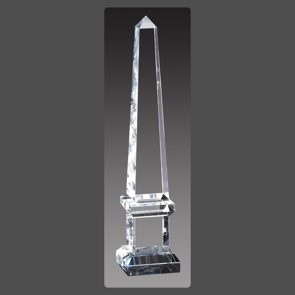Exquisite Obelisk Faceted Tower - Martin Awards